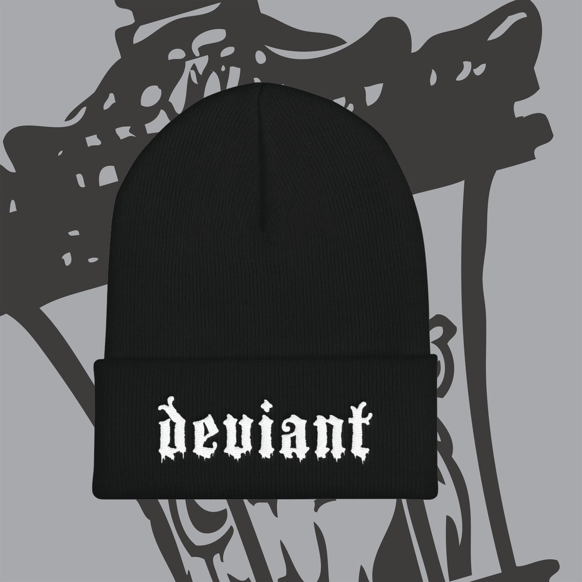 "Drip Logo" Embroidered Beanie! – Deviant Brand Clothing