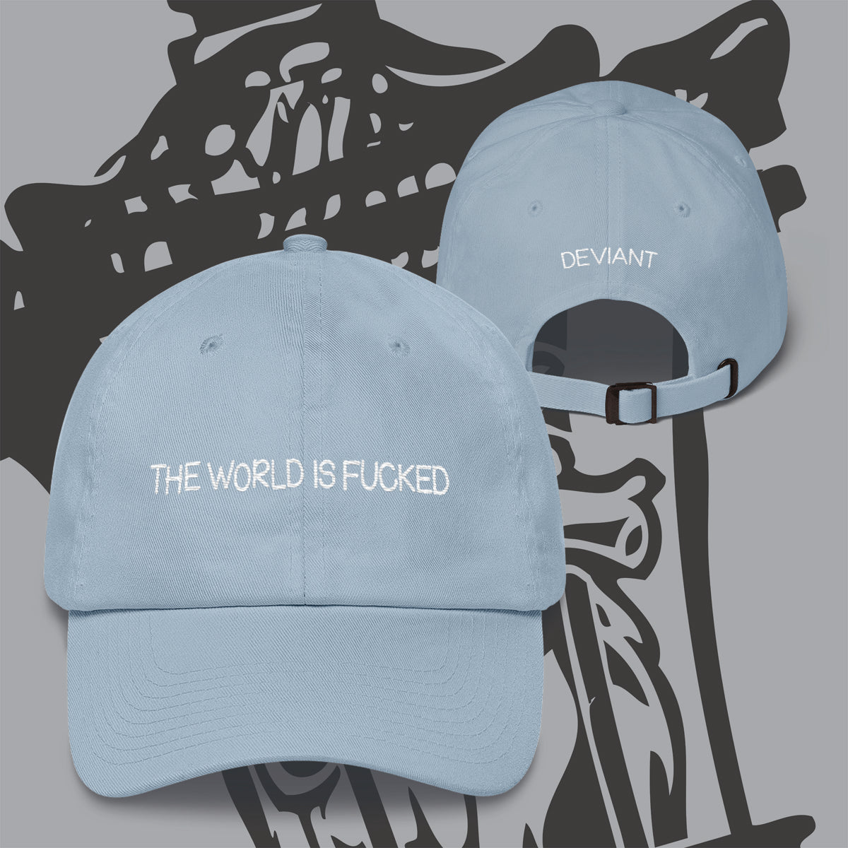 "The World" Dad Hat! – Deviant Brand Clothing