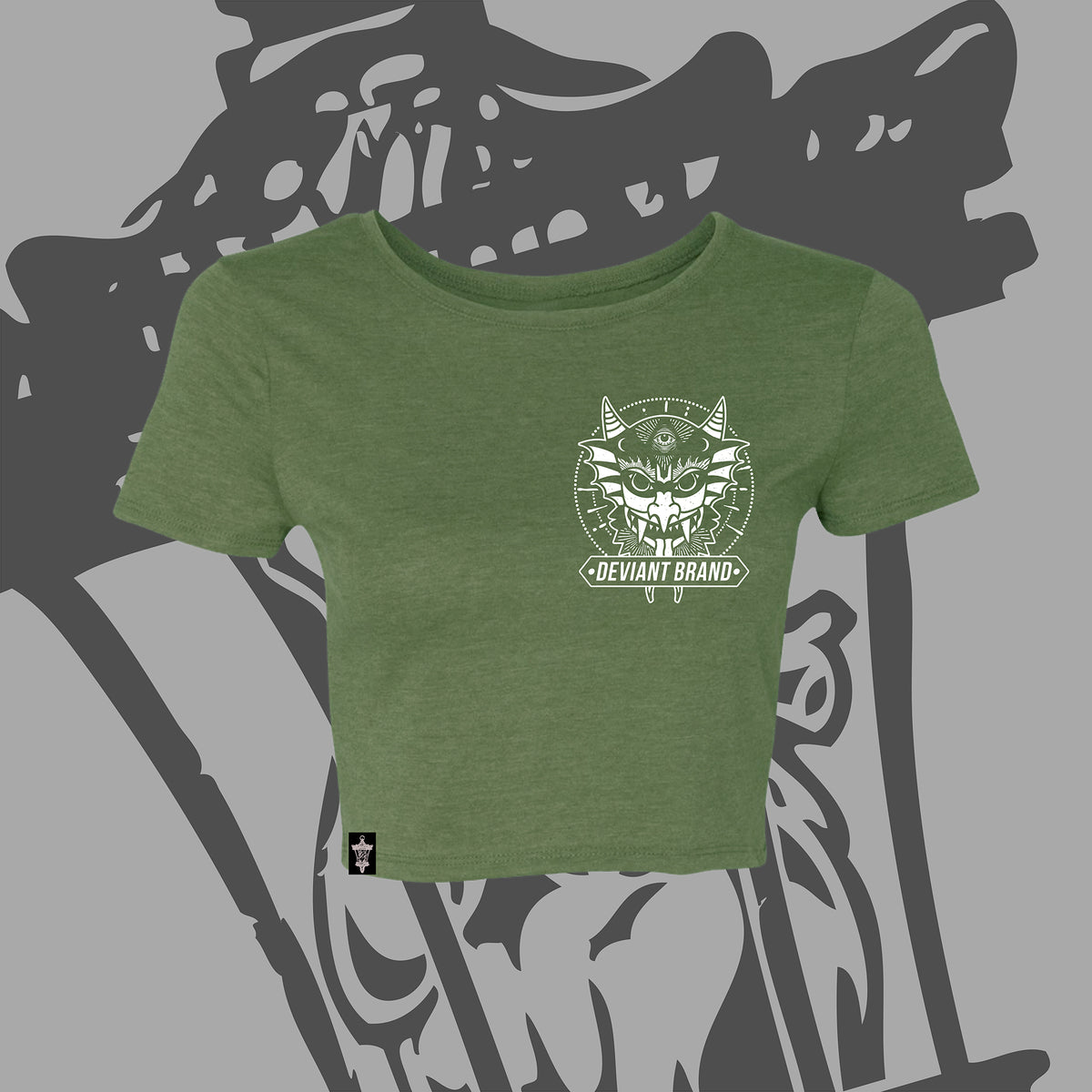 Women's "Demon" Cropped Tee! – Deviant Brand Clothing